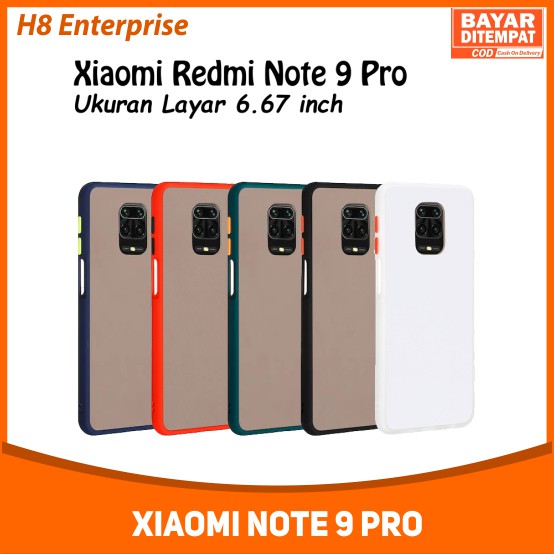 Jual Case Xiaomi Redmi Note 9 Pro Silikon Soft Case Colored Frosted ...