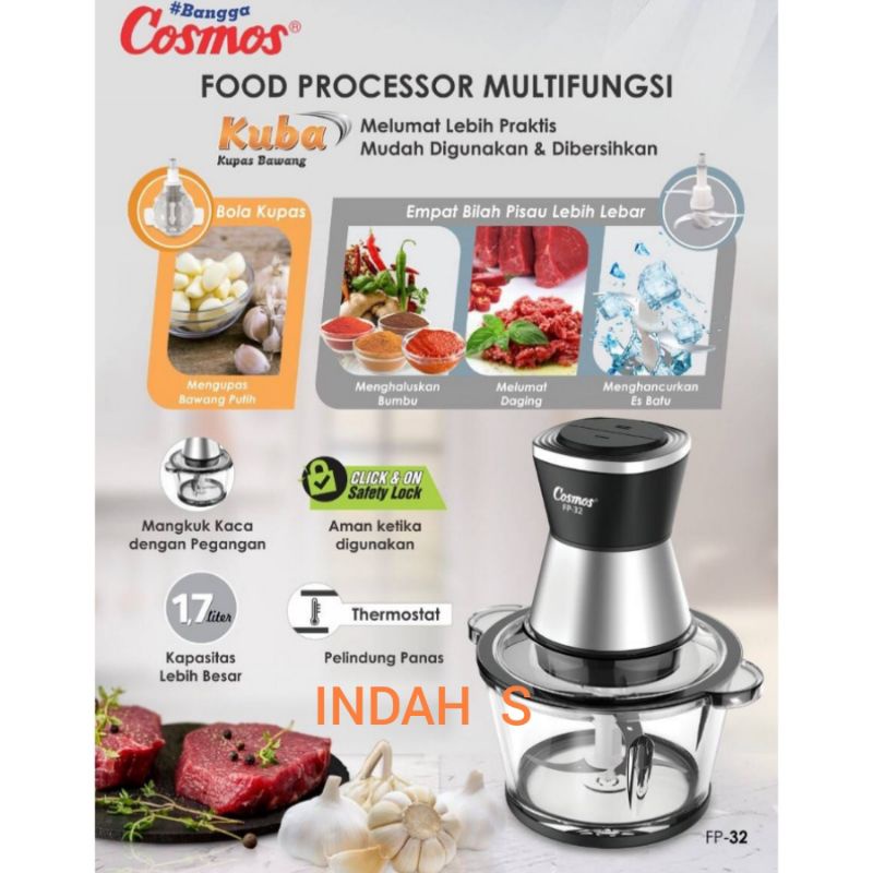 Jual Chopper COSMOS FP -323 KUBA / Food Processor COSMOS FP 323 ...