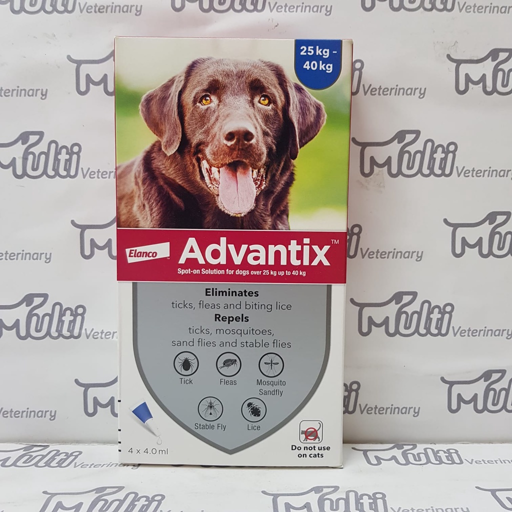Jual ADVANTIX DOG 25kg - 40kg 1 PIPET Obat Kutu Anjing XL Tick & Flea | Shopee Indonesia