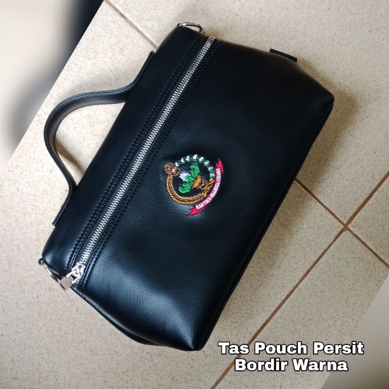 Jual Tas Pouch Persit Cantik dengan tali panjang Tebal | Shopee Indonesia