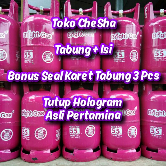Jual Tabung Gas Bright Gas 55 Kg + Isi Full M573 | Shopee Indonesia