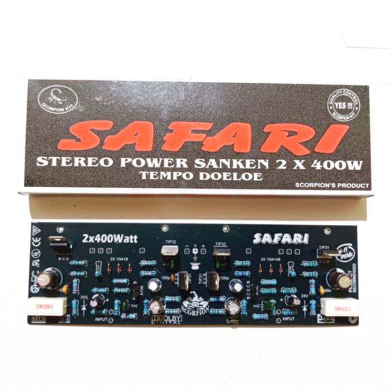Jual Kit Driver Safari Stereo Power Sanken 2 X 400 Watt Scorpion | Shopee Indonesia