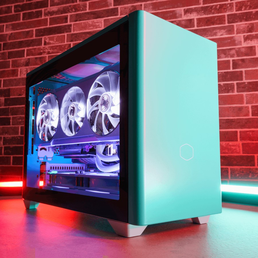 Jual COOLER MASTER NR200P CARIBBEAN BLUE MINI ITX SFF PC CASE GAMING ...