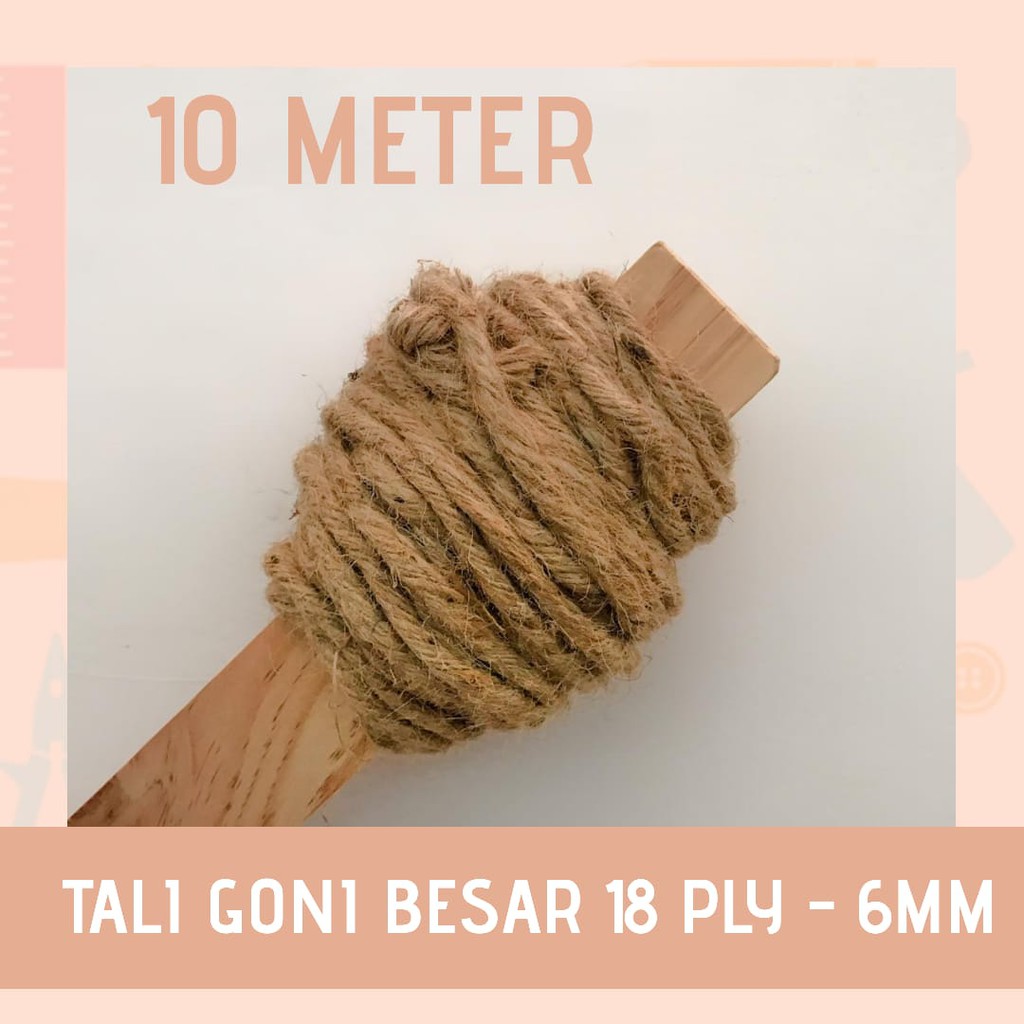 Jual TALI RAMI BESAR - TALI KARUNG GONI 10 METER - 18 PLY - KERAJINAN ...