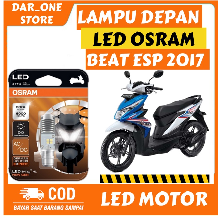 Jual LAMPU DEPAN LED MOTOR HONDA BEAT ESP 2017 ORIGINAL OSRAM | Shopee ...