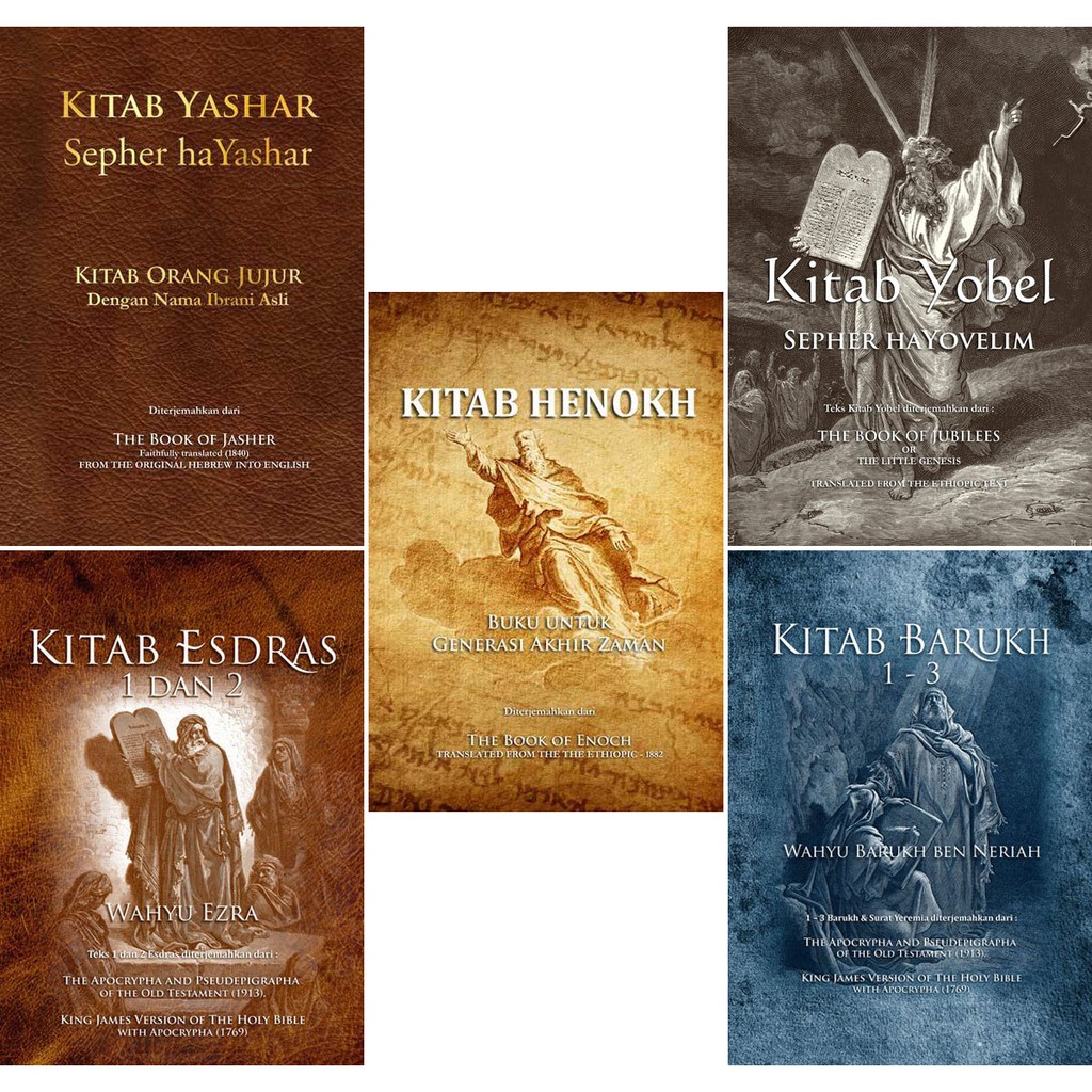 Jual 5 Kitab Ibrani Kuno Pendukung Alkitab - Terjemahan Indonesia ...