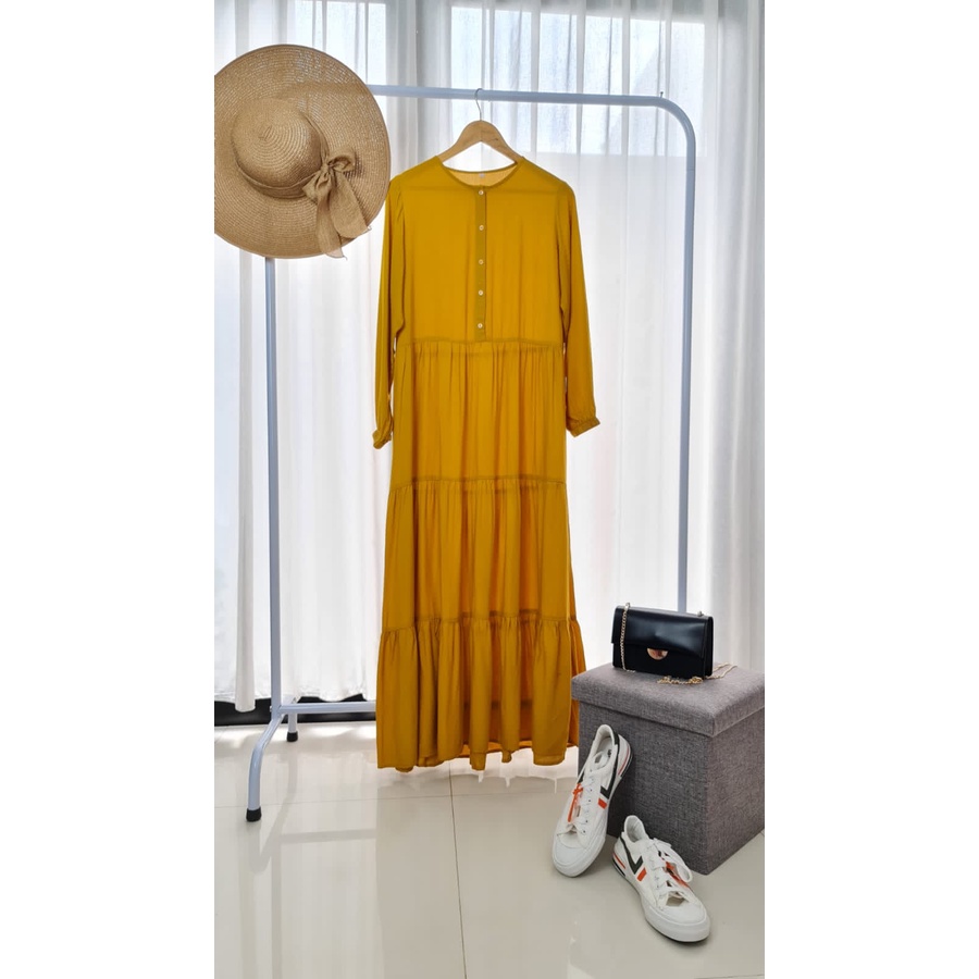 Jual SHAFIYA DRESS (MUSTARD) | Shopee Indonesia