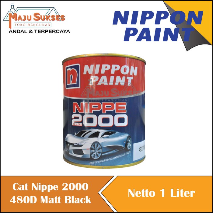 Jual Cat NIPE 2000 matt black white doff Epoxy plus hardener Nippe 2000 Nippon Paint hitam ...