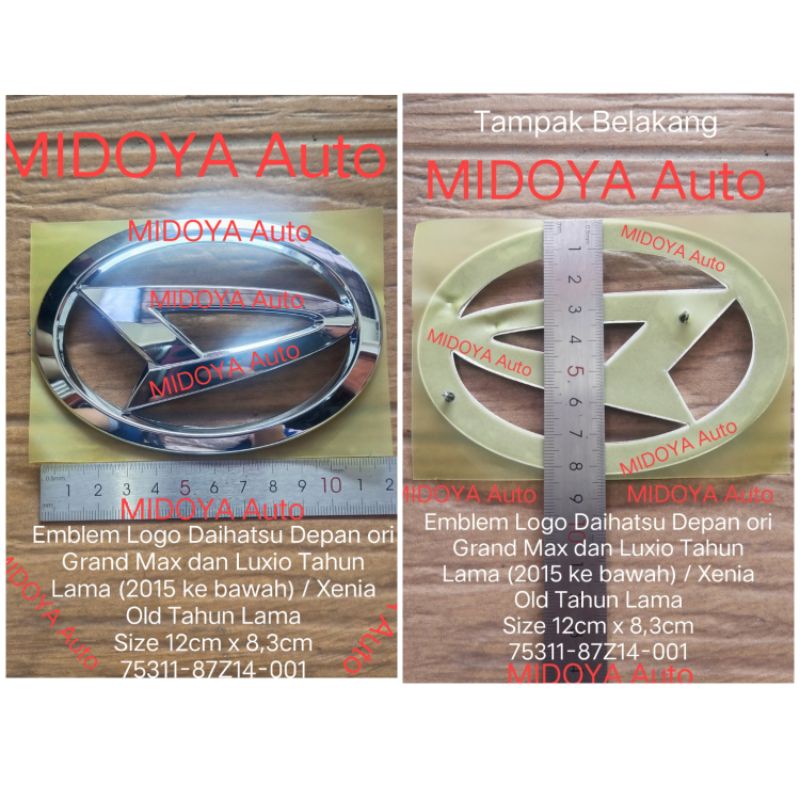Jual Emblem Logo Daihatsu Depan Grand Max dan Luxio Xenia Old ori 75311 ...