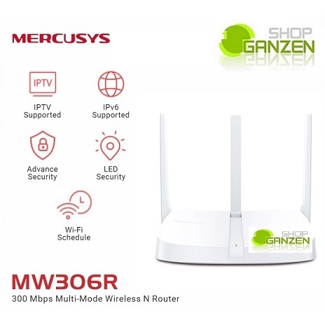 Jual Mercusys MW306R Router WiFi 300Mbps Multi-Mode Wireless N Router ...