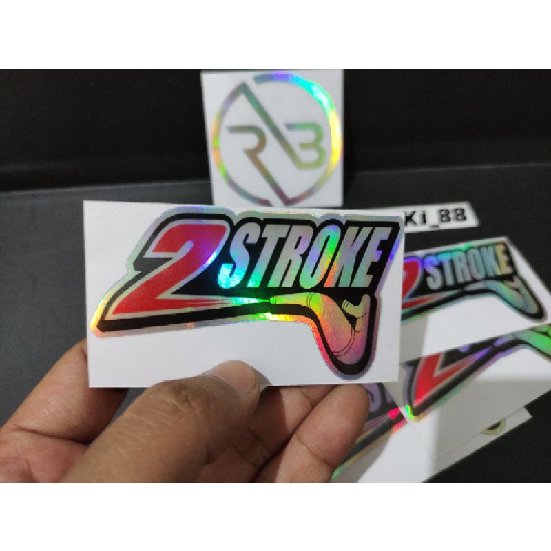 Jual Sticker 2 stroke printcut stiker 2 storke | Shopee Indonesia