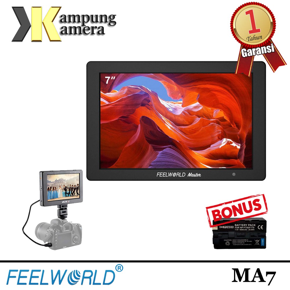 Jual Feelworld Master MA7 7 Inch Field Monitor 4K HDMI Garansi Resmi PT ...