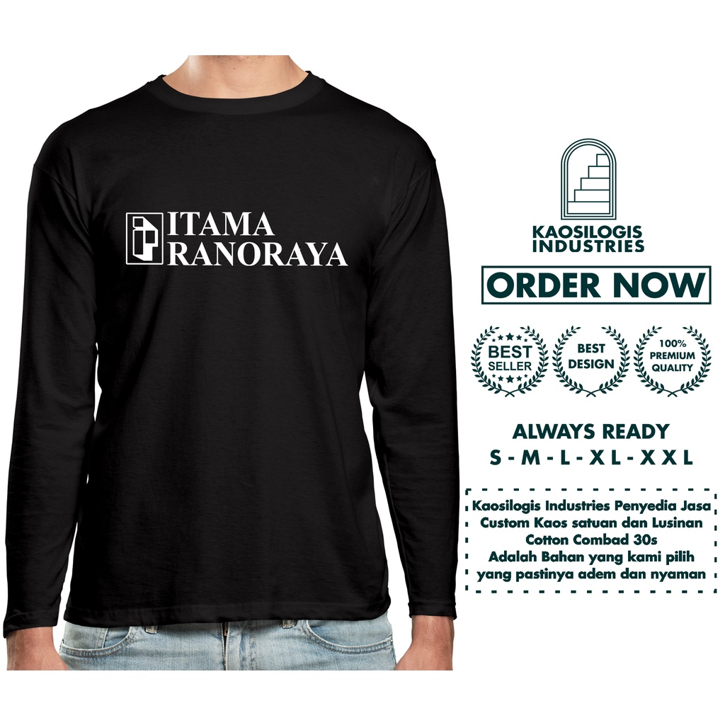 Jual Kaos Baju Itama Ronaraya Perusahaan Kesehatan dan Medis Lengan Panjang | Shopee Indonesia