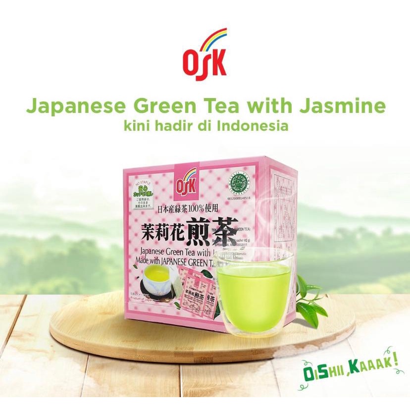 Jual OSK Japanese Green Tea With Jasmine - Roasted Sesame 50 sachets ...