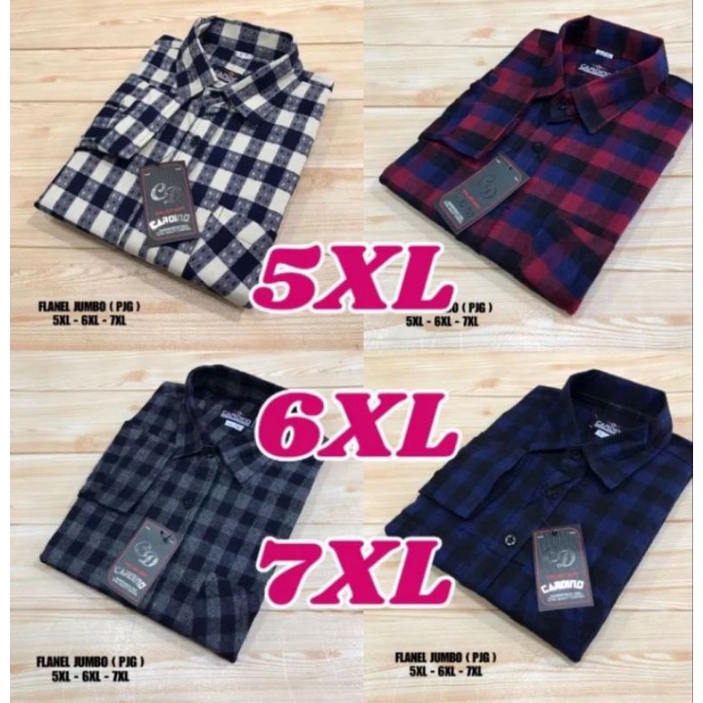 Jual Kemeja Flanel Panjang XXXXXL XXXXXXL (5XL & 6XL ) Promo Kemeja Big size Kemeja Jumbo Kemeja ...