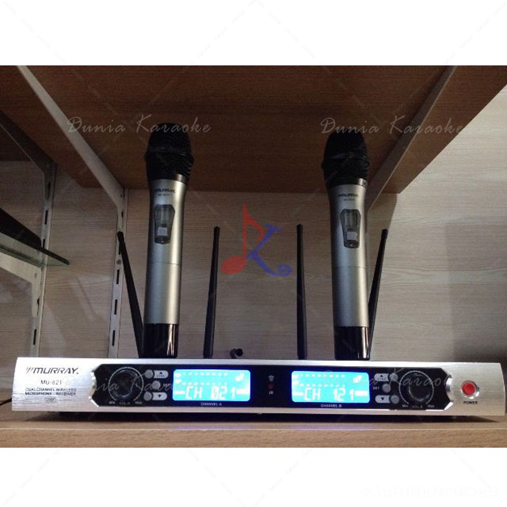 Jual Mic Wireless Murray MU 821 UHF Professional Microphone | Shopee ...