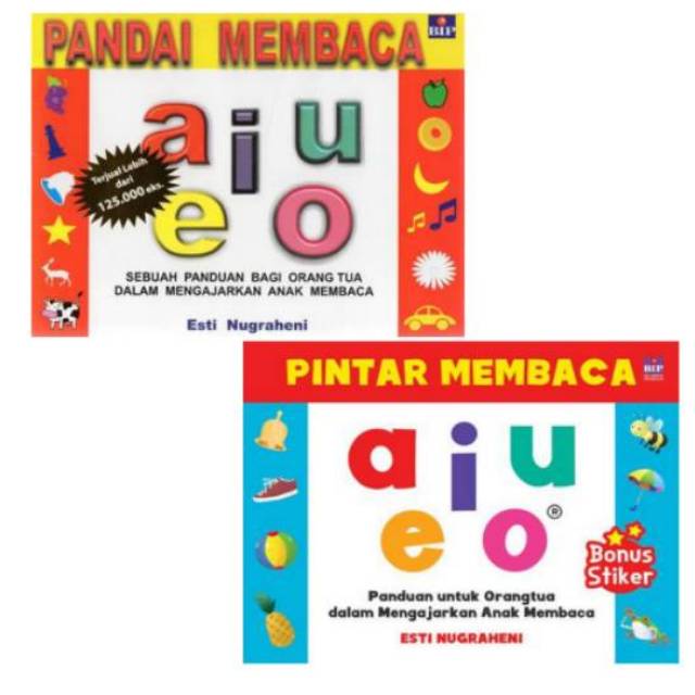 Jual Buku Pandai Pintar Membaca Aiueo ABACAGA // PAKET MASUK SD By Esti ...