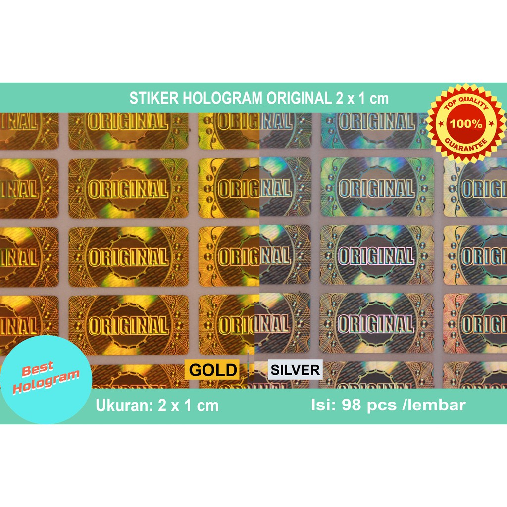 Jual Stiker Hologram 3D Original 1 x 2 cm | Shopee Indonesia