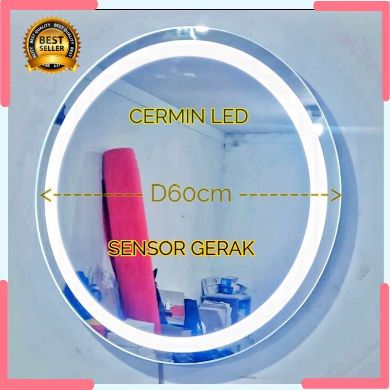 Jual KACA CERMIN RIAS LED SENSOR GERAK CERMIN RIAS LAMPU CERMIN LAMPU ...