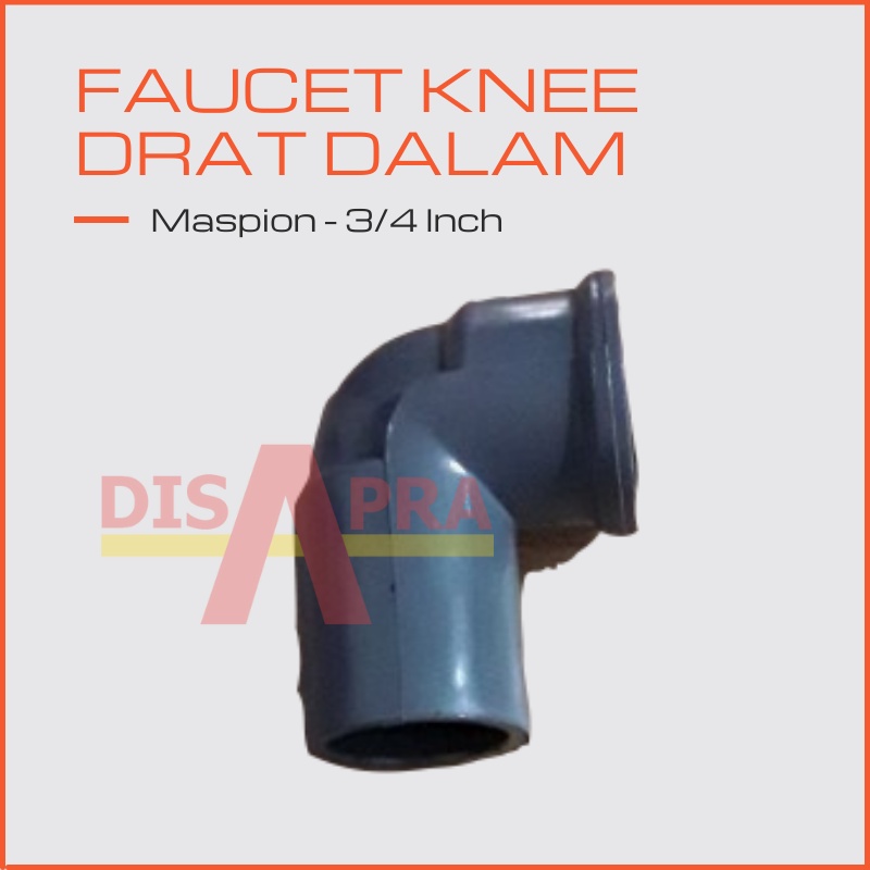 Jual Faucet Knie Maspion 3/4" PVC Keni Drat Dalam Knee Sambungan ...
