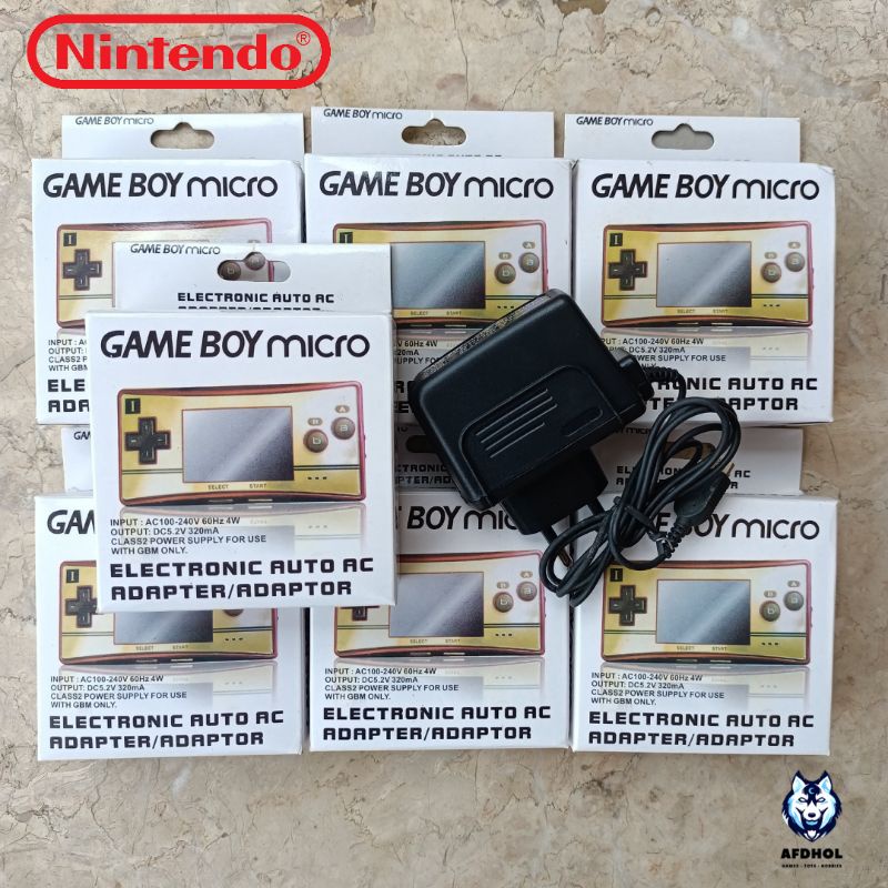 Jual Ac Adaptor Charger Baterai Nintendo Gameboy Micro GBM Charging ...