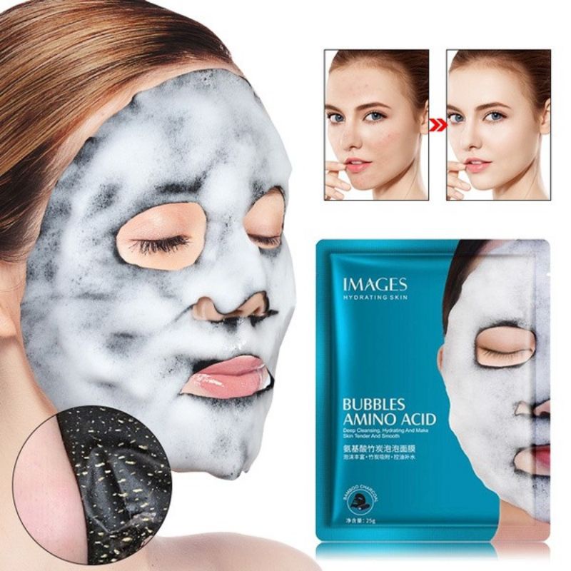 Jual Images Facial Bubble Mask - Bubble Amino Acid Mask - Masker ...