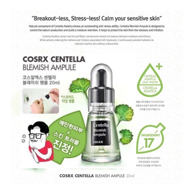 Jual COSRX Centella Blemish Ampule 20ml | Shopee Indonesia