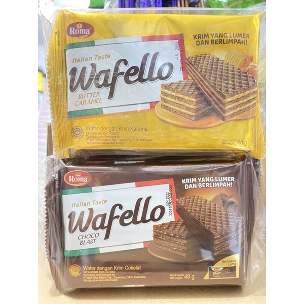 Jual Wafer Roma wafello 48gr kemasan 2000 isi 10 sachet | Shopee Indonesia