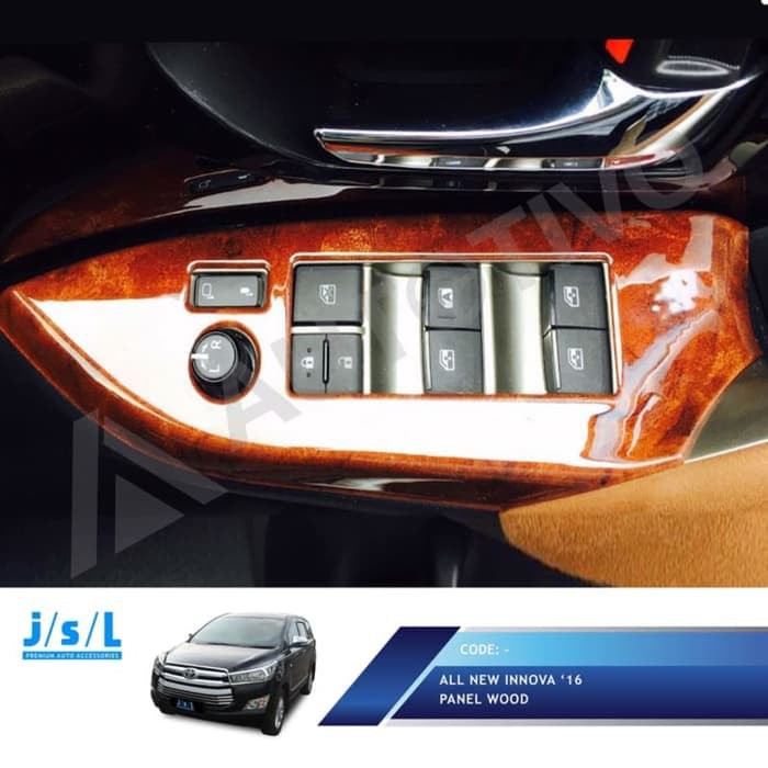 Jual Panel Kayu Power Window Innova Reborn Panel Interior Wood 6pcs JSL ...