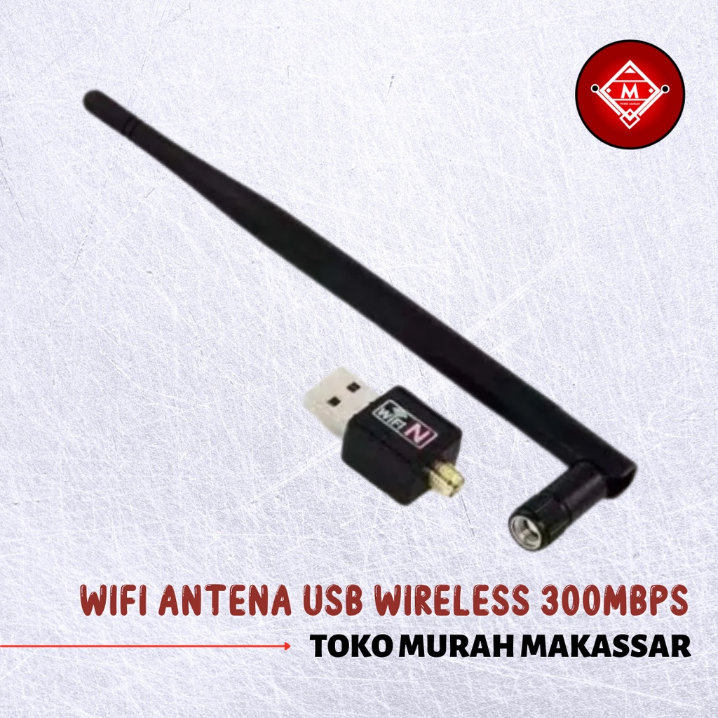 Jual ANTENA WIFI USB WIRELESS 300MBPS / ANTENA USB WIFI WIRELESS / USB ...