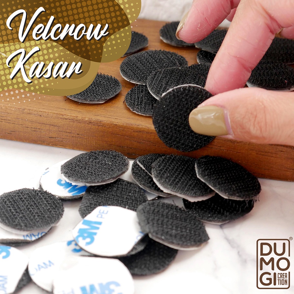 Jual Velcro Bulat Tape Sticker Halus dan Kasar Perekat Sticker | Shopee ...