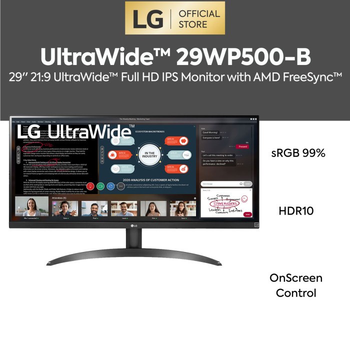 Jual LG UltraWide™ 29WP500-B 29'' Full HD IPS Monitor with AMD FreeSync ...