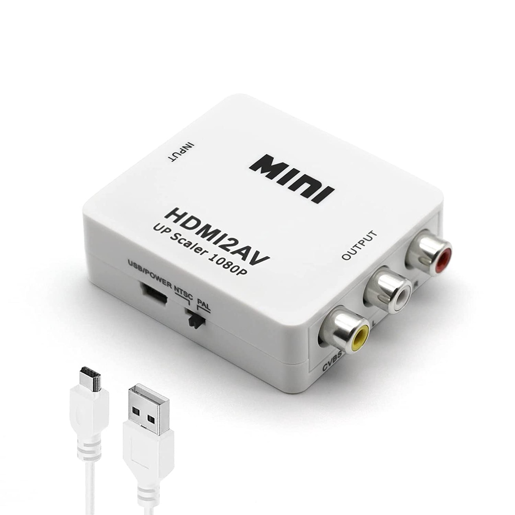 Jual Hdmi to AV RCA Converter Adapter / Mini Box Hdmi 2AV | Shopee ...