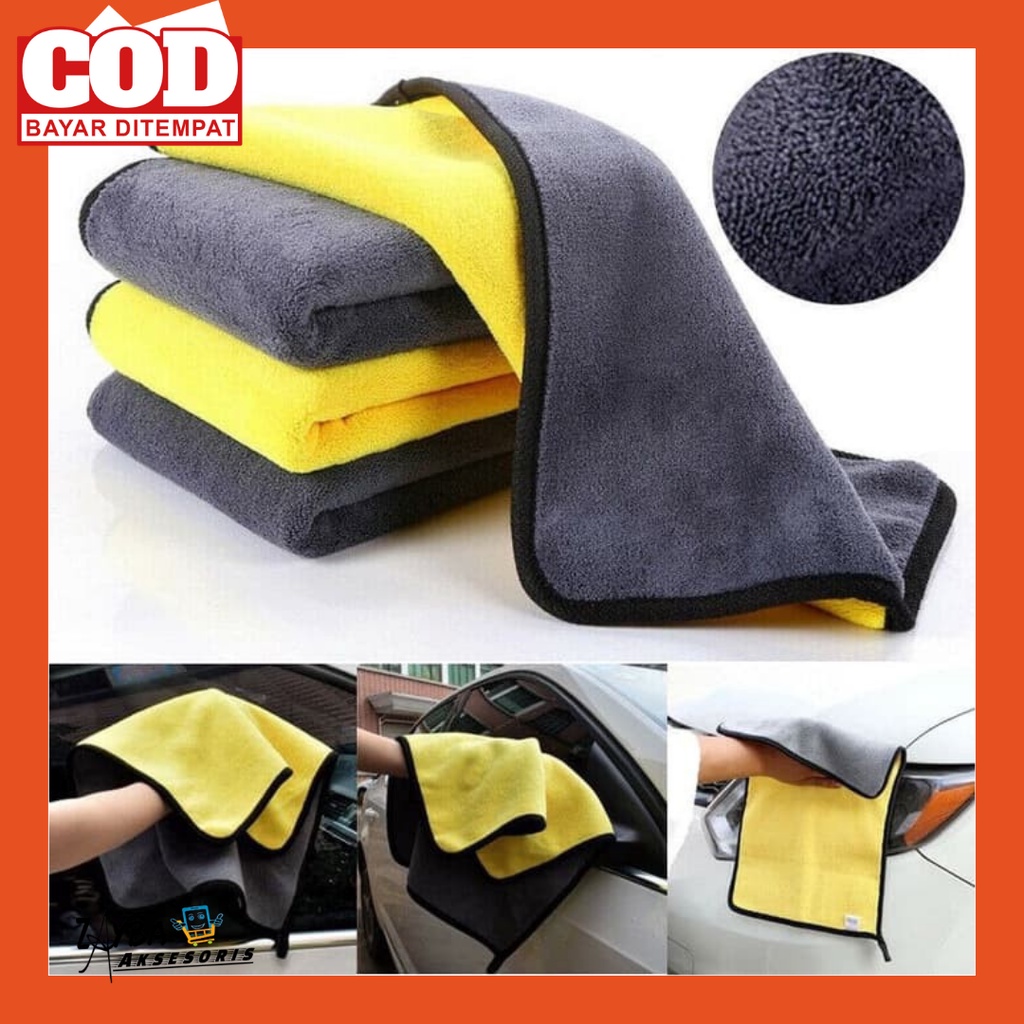 Jual Kain Lap Microfiber Lap Mobil Universal Premium Ukuran 30x30cm ...