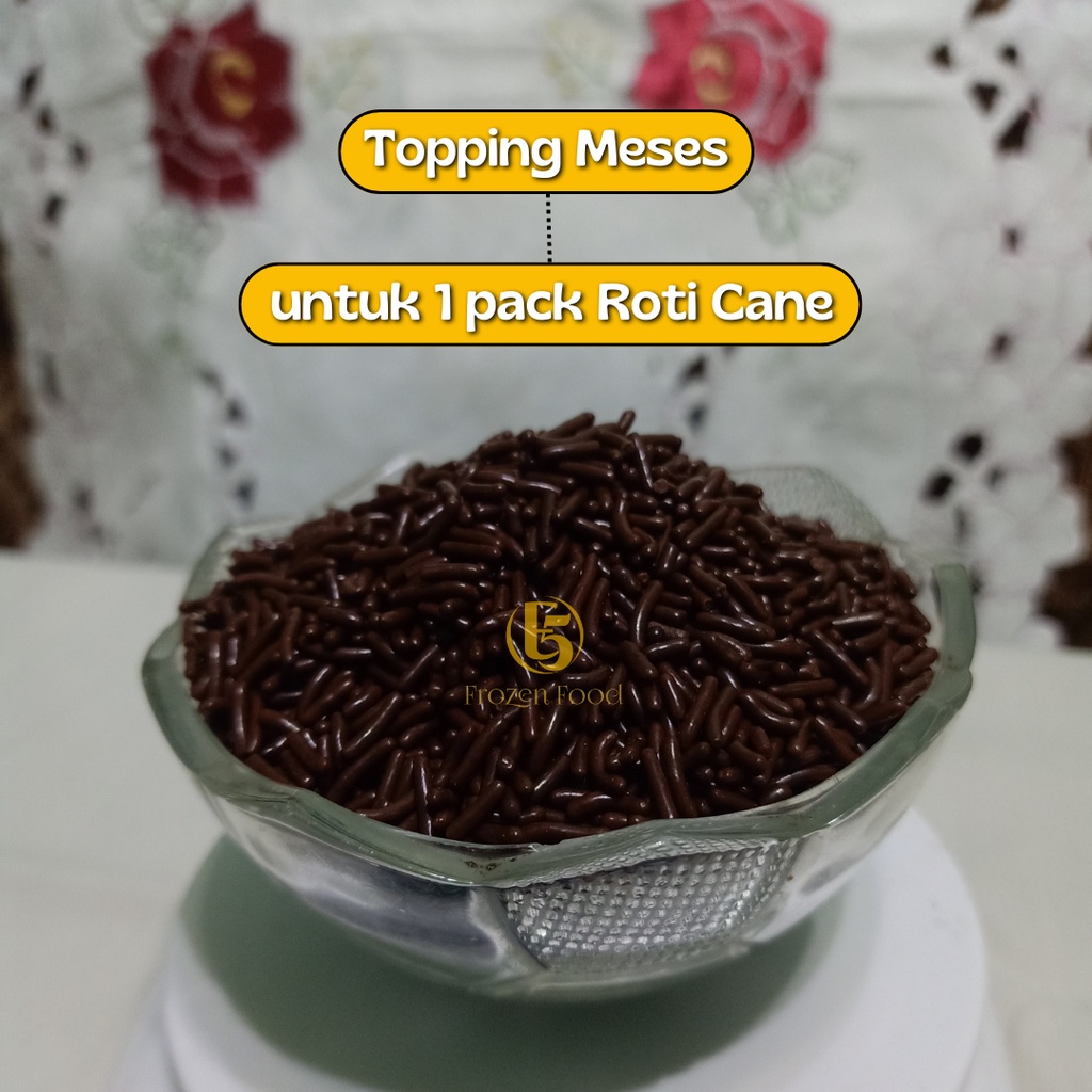Jual E5 Meses Coklat / Meises / Coklat Butir Topping Roti Cane 100 gram ...