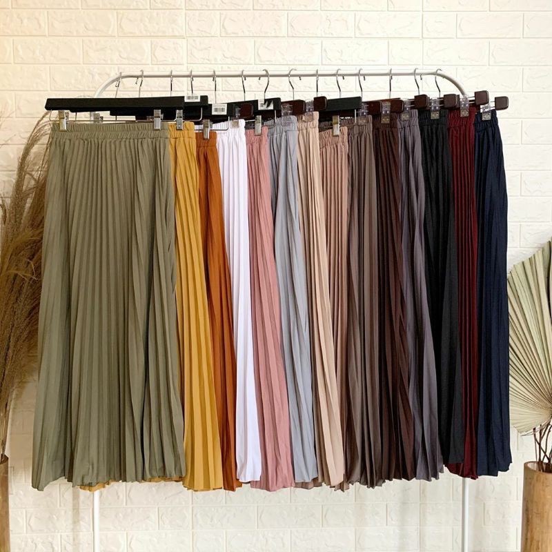 Jual ROK PLISKET PREMIUM ( SUPER PREMIUM ) | Shopee Indonesia
