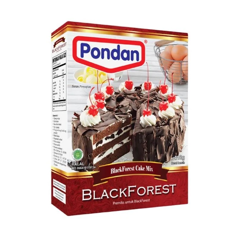 Jual PONDAN Premiks Black Forest Cake Mix 418g | Shopee Indonesia