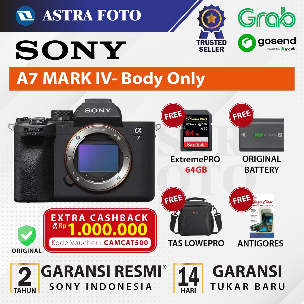 Jual Sony A7IV Body Only - Sony A7 IV - Sony A7M4 - Sony A7 Mark IV ORI ...