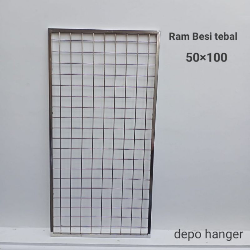 Jual RAM Besi Kotak Jaring Chrome 50 x 100 cm | Tempat Gantungan ...