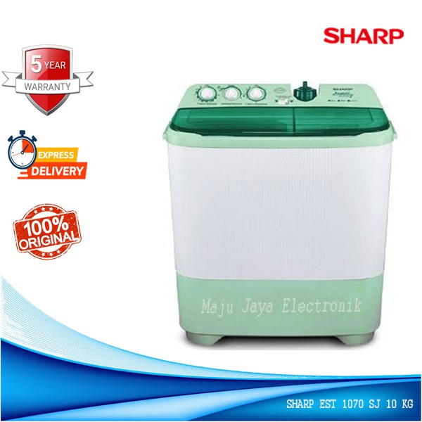 Jual Mesin Cuci 2 Tabung SHARP EST 1070 SJ 10 KG AQUA MAGIC Garansi ...