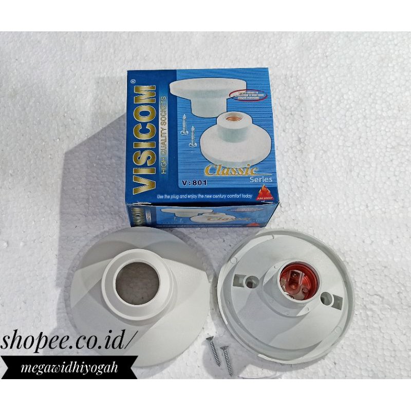 Jual FITTING PLAFON VISICOM CLASSIC V:801+Skrup | Shopee Indonesia