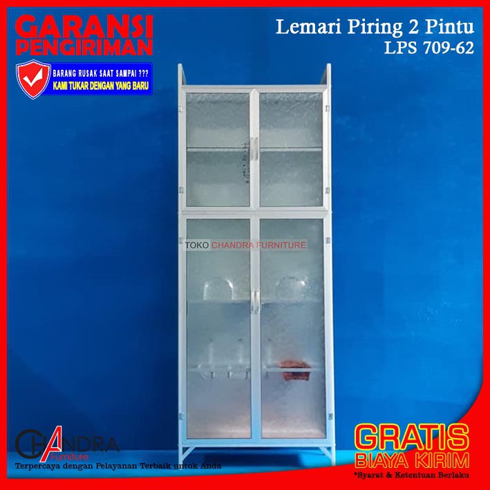 Jual Lemari Rak Piring 2 Pintu Full Kaca LP 709-62 "Premium" | Shopee ...