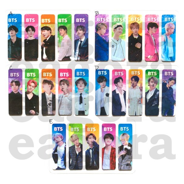 Jual Sticky Notes Korea BTS Boyband Ganteng KPOP Plastik Memo Pembatas ...