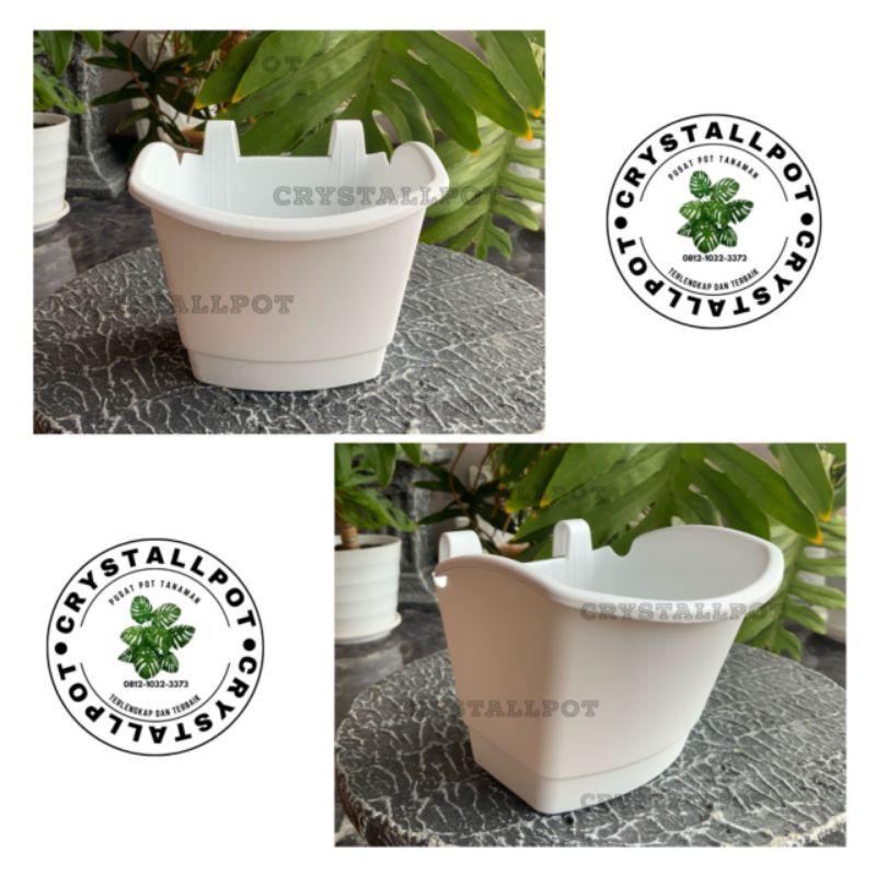 Jual pot bunga tanaman tempel dinding 15 kotak putih - ARGO MINI PUTIH ...