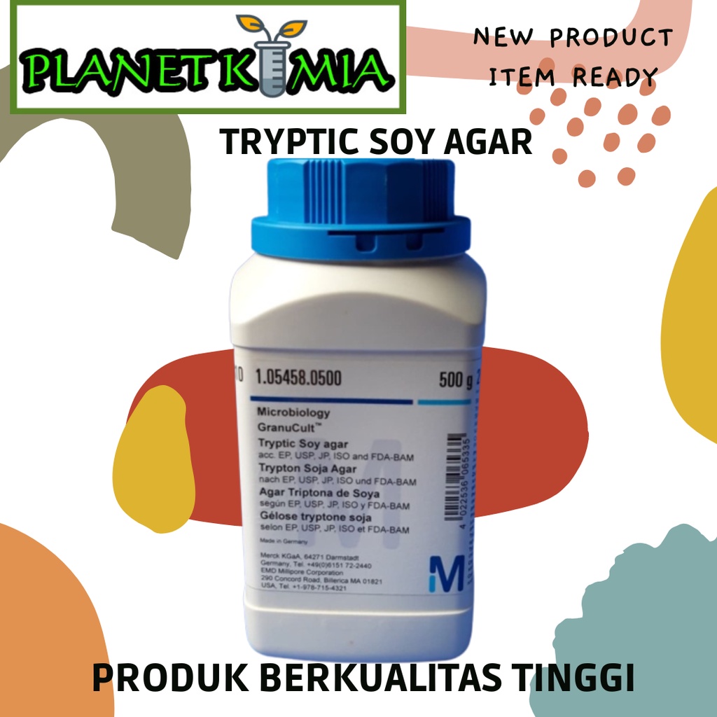 Jual Tryptic Soy Agar / Triptik Soy Agar Pro Analisa 5 Gram Merck Best ...