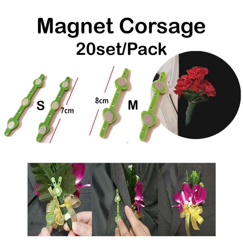 Jual Magnet Corsage 20set/Pack - Wedding Corsage - Wedding Boutonnieres ...