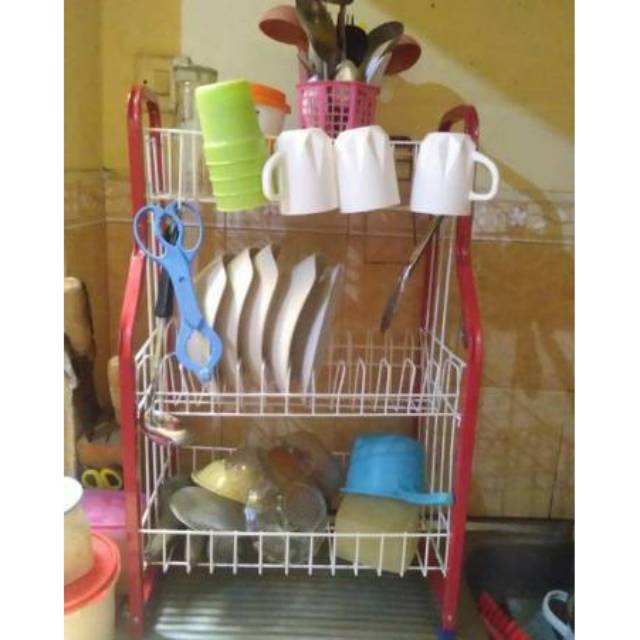 Jual RAK PIRING SUSUN 3 | Shopee Indonesia