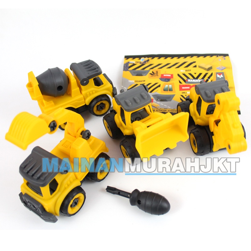 Jual MAINAN ANAK MURAH SET MOBIL OBENG MEKANIK CILIK 1 SET ISI 4 MOBIL ...