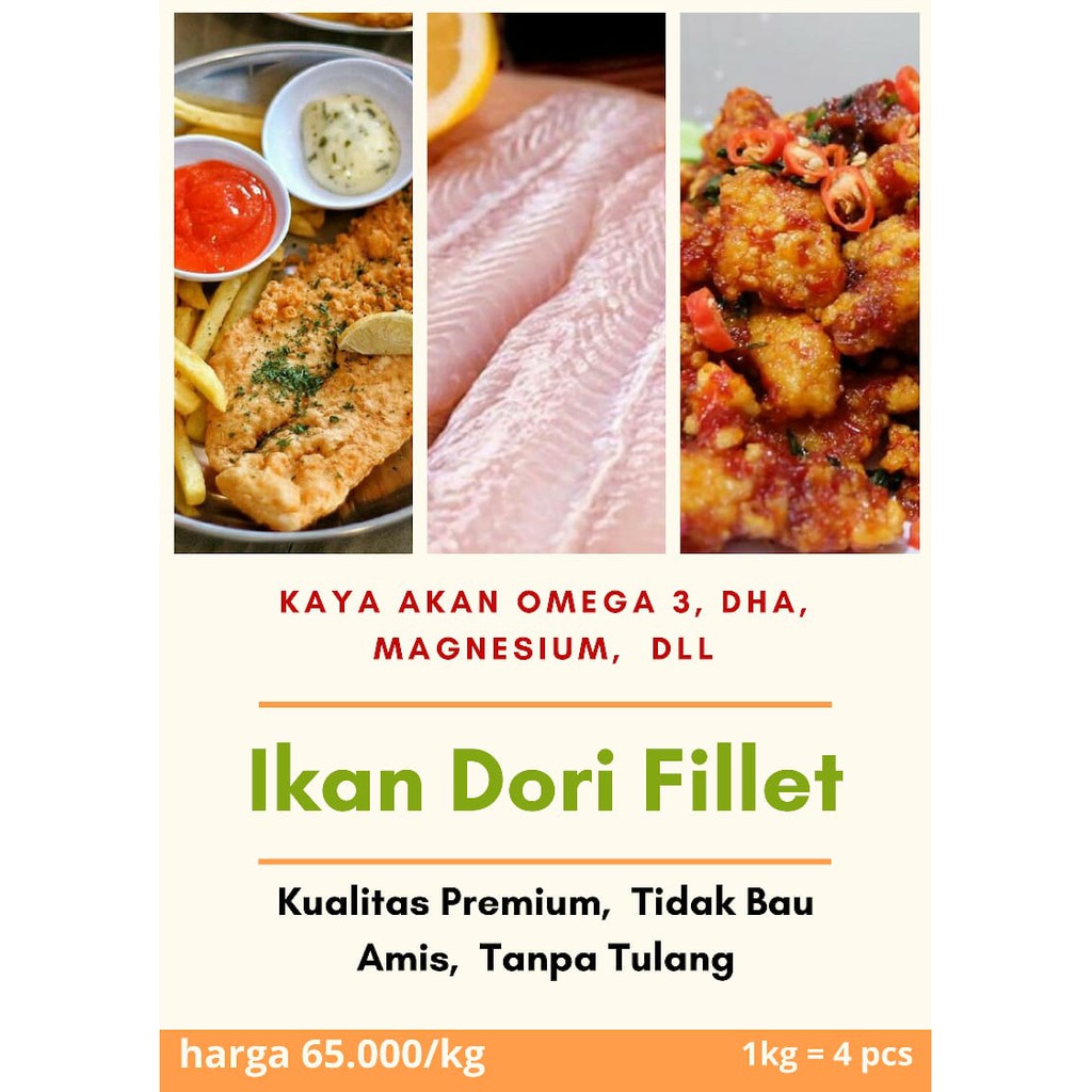Jual Ikan Dori Filet / Dori Fish Fillet 1 kg - Packing Biasa | Shopee ...