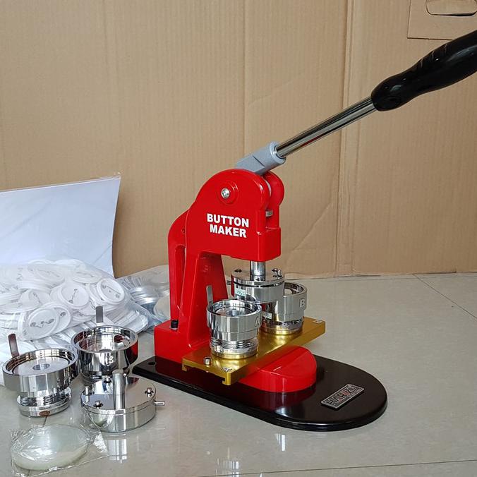 Jual Best Produk] Paket Alat Cetak Pin Harizo Mesin Press Pembuat Pin ...